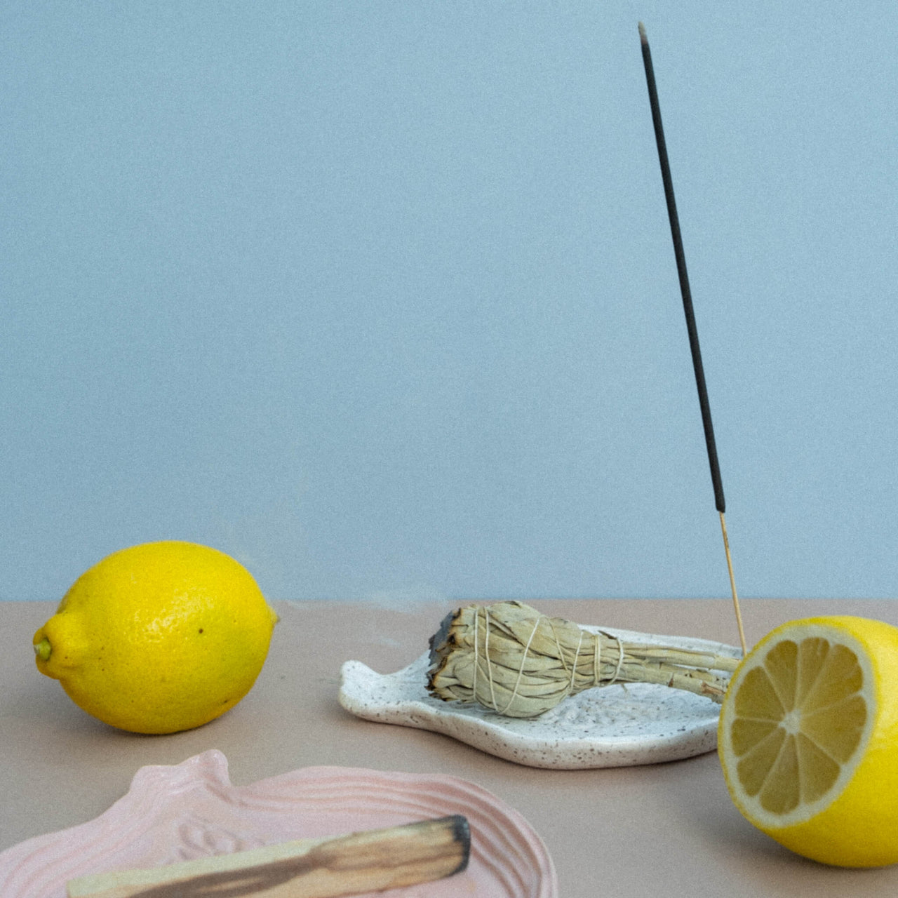 Handmade Dotted Ceramic Incense Plate - My Cure Store – CURE